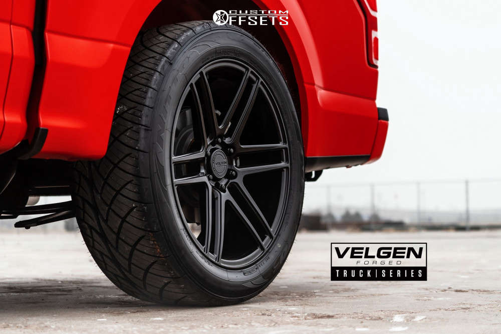 2018 Ford F-150 with 22x10 30 Velgen Vft6 and 305/45R22 Nitto NT420V ...