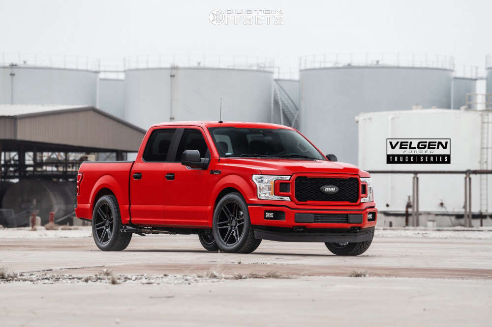 2018 Ford F-150 with 22x10 30 Velgen Vft6 and 305/45R22 Nitto NT420V ...