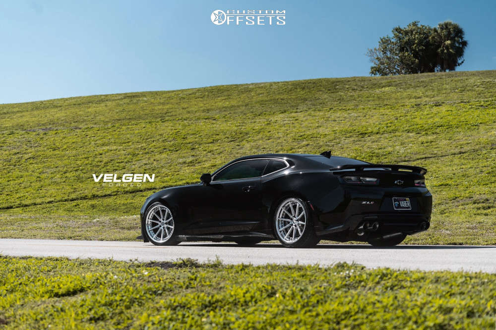 2018 Chevrolet Camaro with 20x10.5 18 Velgen Vfmp10 and 285/30R20 Nitto ...