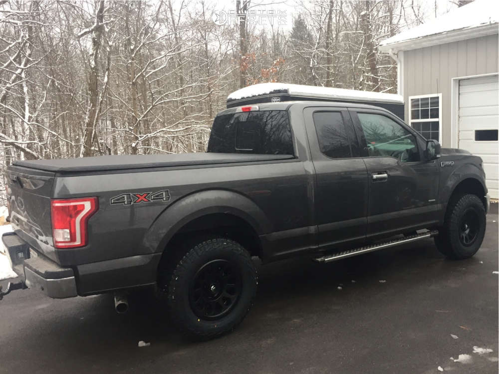 2015 Ford F-150 with 18x9 1 Fuel Vector and 275/70R18 Falken WildPeak ...