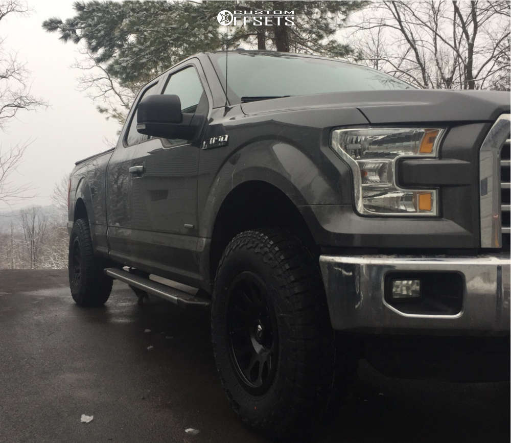 2015 Ford F-150 with 18x9 1 Fuel Vector and 275/70R18 Falken WildPeak ...