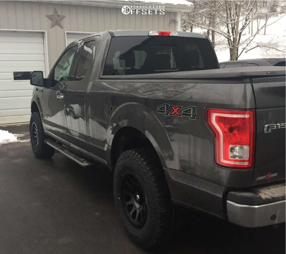 2015 Ford F-150 with 18x9 1 Fuel Vector and 275/70R18 Falken WildPeak ...