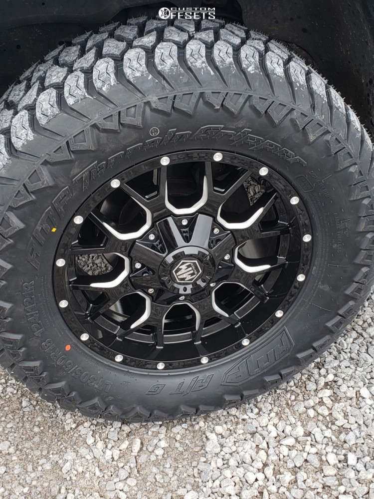 2003 Chevrolet Avalanche 1500 with 18x9 -12 Mayhem Warrior and 285 ...