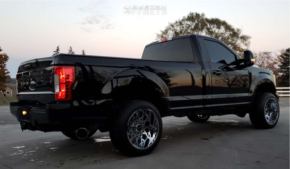 2017 Ford F-250 Super Duty with 22x12 -51 Vision Rocker and 305/45R22 ...