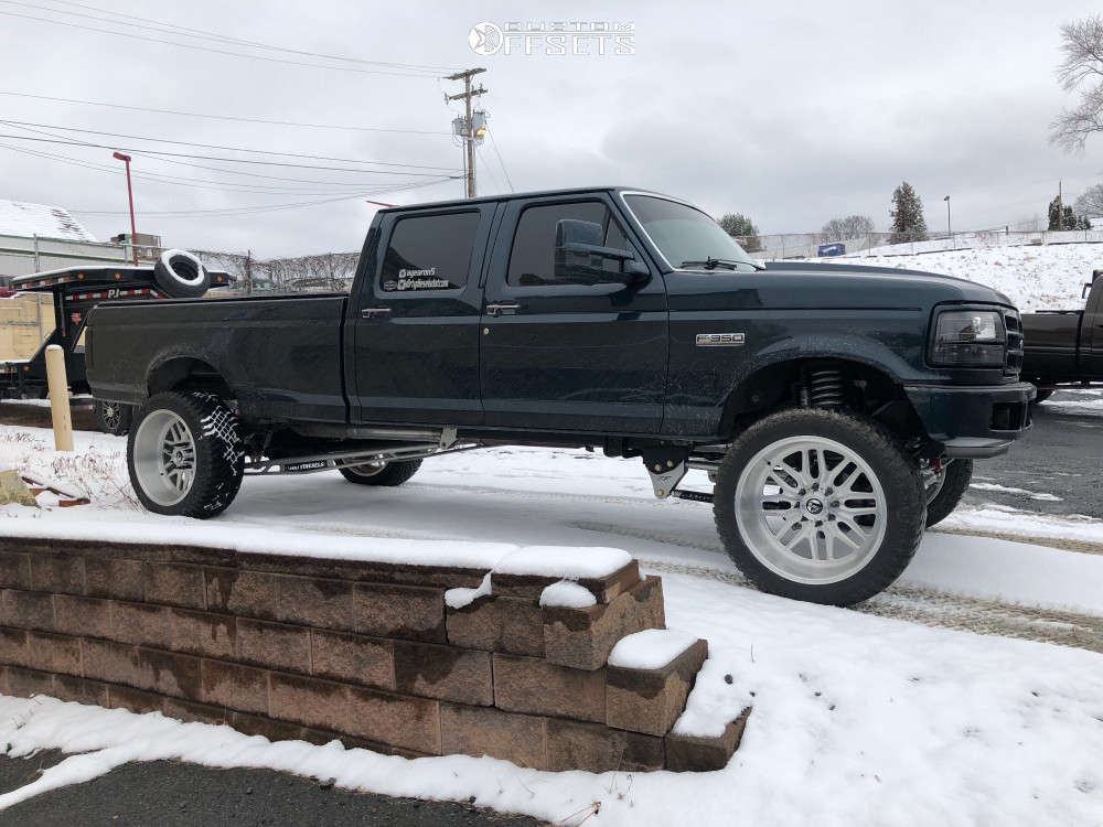 1993 Ford F-350 with 24x12 -51 Fuel Forged Ff66 and 325/45R24 Atturo ...