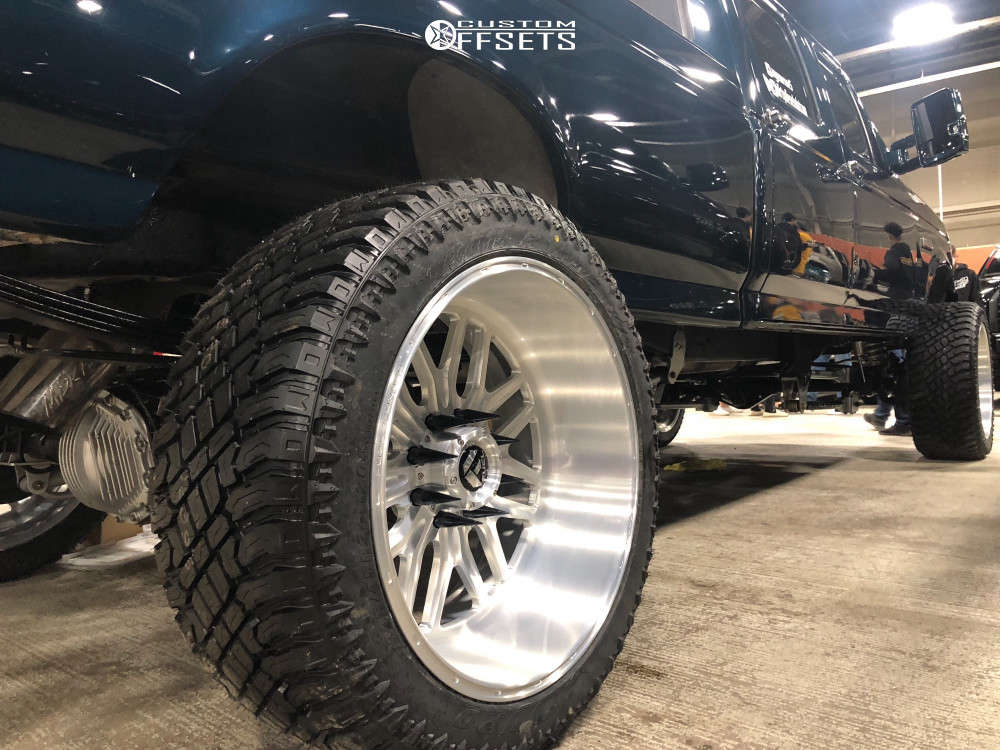 1993 Ford F-350 with 24x12 -51 Fuel Forged Ff66 and 325/45R24 Atturo ...