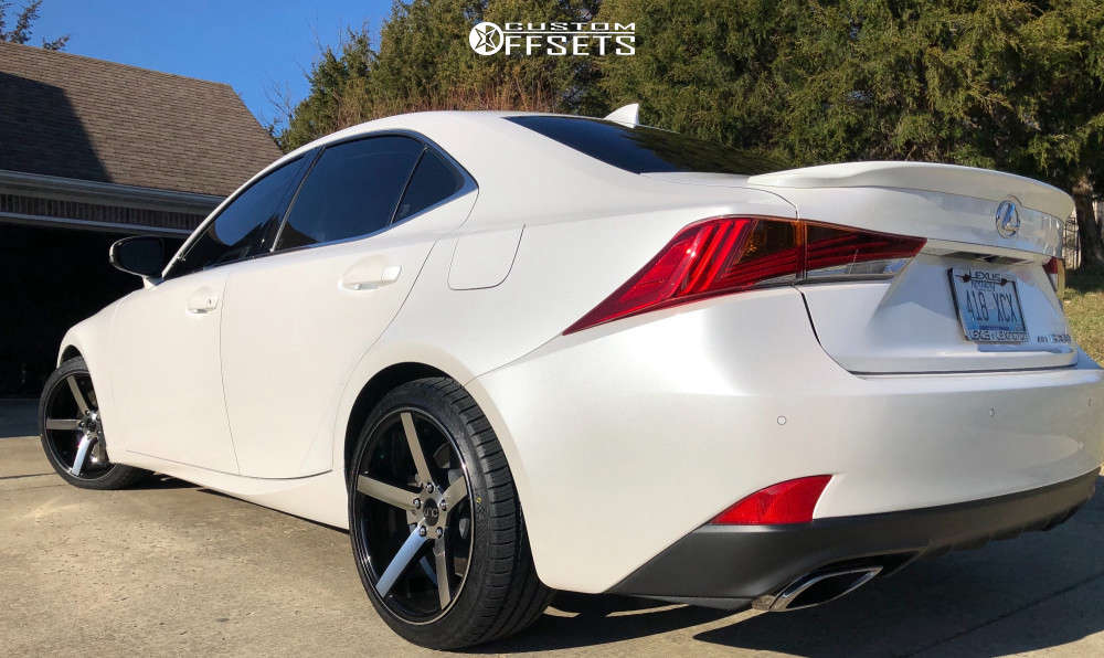 2017 Lexus IS300 with 18x8 35 JNC Jnc026 and 225/40R18 Nankang NS-25 ...