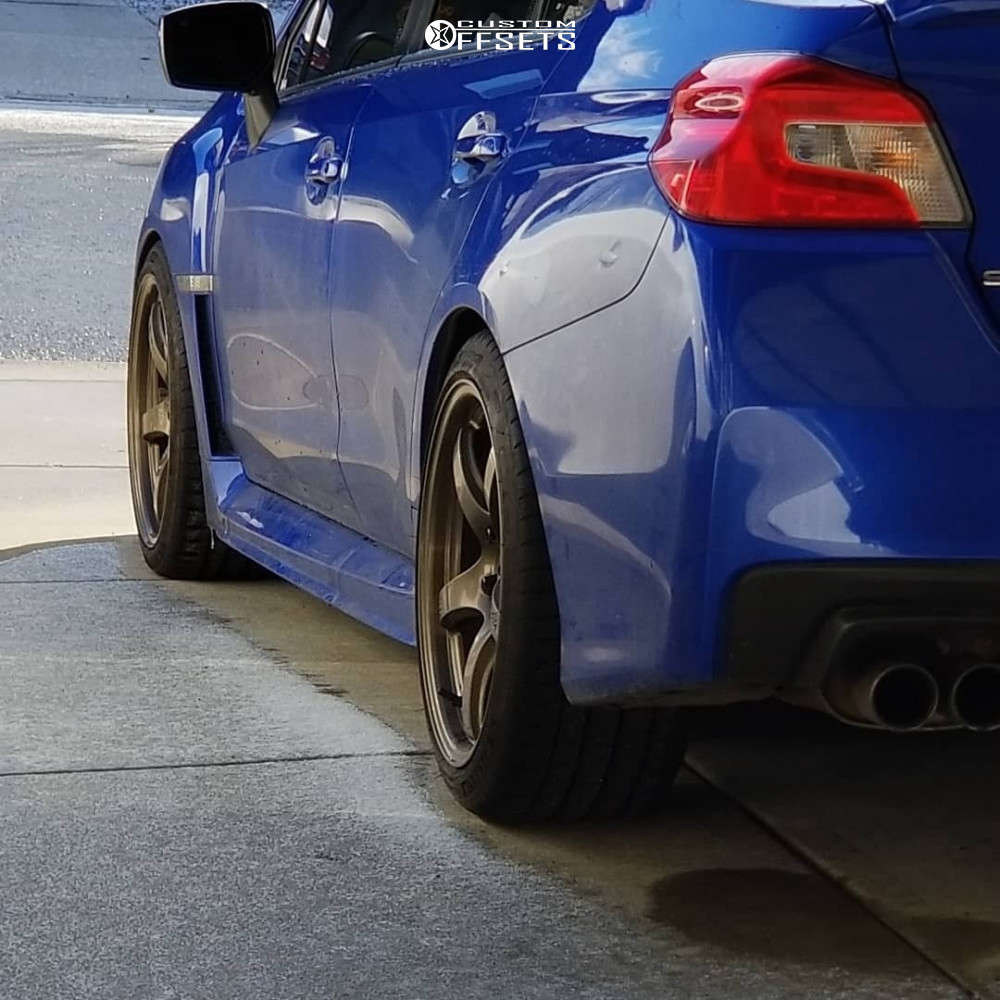 2018 Subaru WRX with 18x9.5 38 Gram Lights 57cr and 255/35R18 Michelin ...