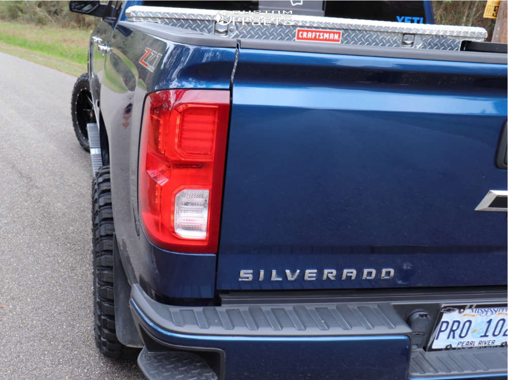 2016 Chevrolet Silverado 1500 with 20x10 -19 Ballistic Rage and 33/12 ...