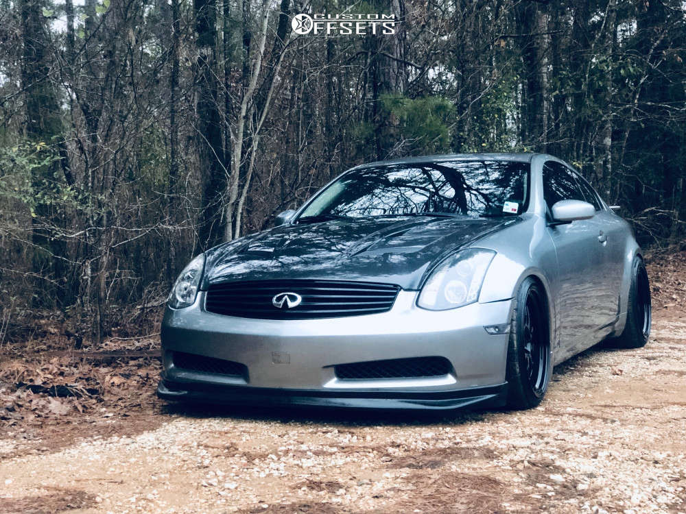 2005 INFINITI G35 with 19x9.5 35 ESR Sr01 and 245/35R19 Continental ...