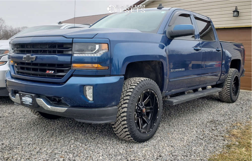 2016 Chevrolet Silverado 1500 with 20x10 -19 Ballistic Rage and 285 ...