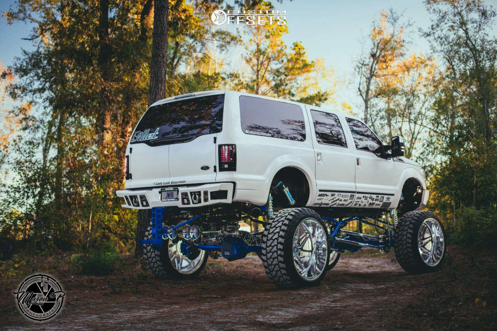 2005 Ford Excursion with 30x16 -112 American Force Genesis and 42/16 ...