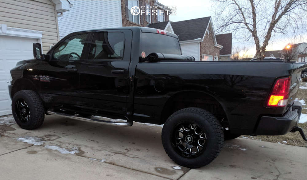 2018 Ram 3500 with 20x10 -19 Hostile Rage and 35/11.5R20 Nitto Terra ...