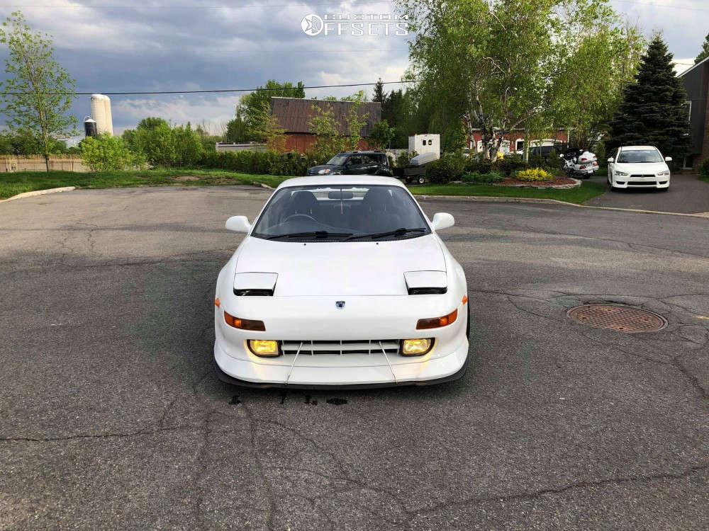 1994 Toyota MR2 with 17x8.5 35 Advan RG-1 and 215/40R17 Yokohama S ...