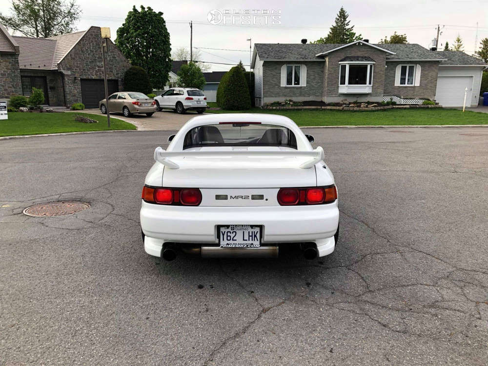 1994 Toyota MR2 with 17x8.5 35 Advan RG-1 and 215/40R17 Yokohama S ...