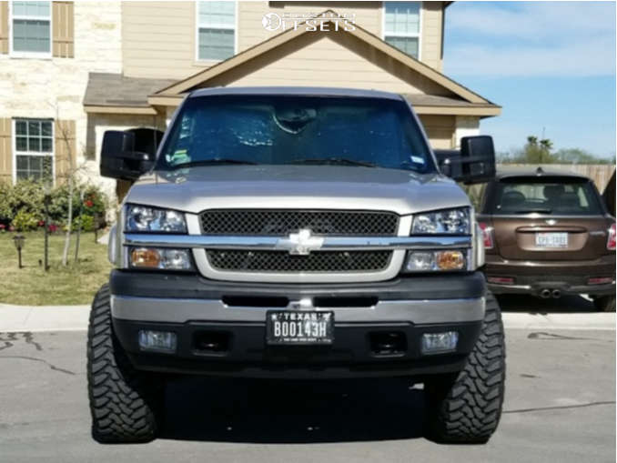 2005 Chevrolet Silverado 1500 with 20x12 -44 Black Rhino Glamis and 35/ ...