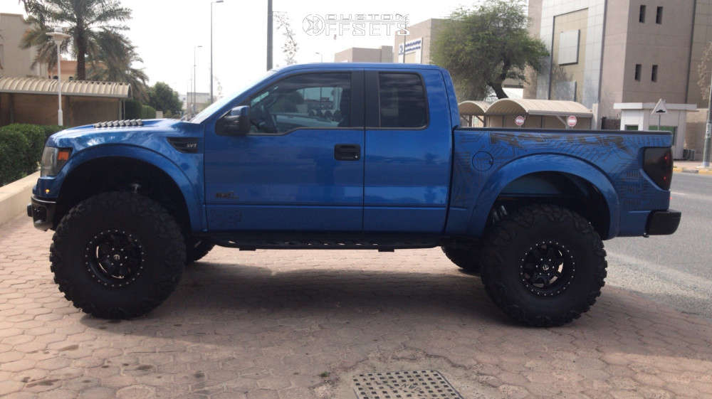 2014 Ford Raptor with 17x8.5 7 Fuel Jm2 and 40/13.5R17 Nitto Mud ...