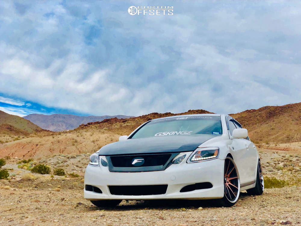 2007 Lexus GS350 with 20x10 25 Rohana Rc10 and 225/35R20 Vercelli ...