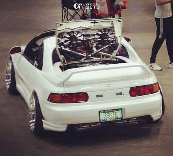 1991 Toyota MR2 with 18x10 -3 Work Equip E05 and 215/35R18 Hankook ...