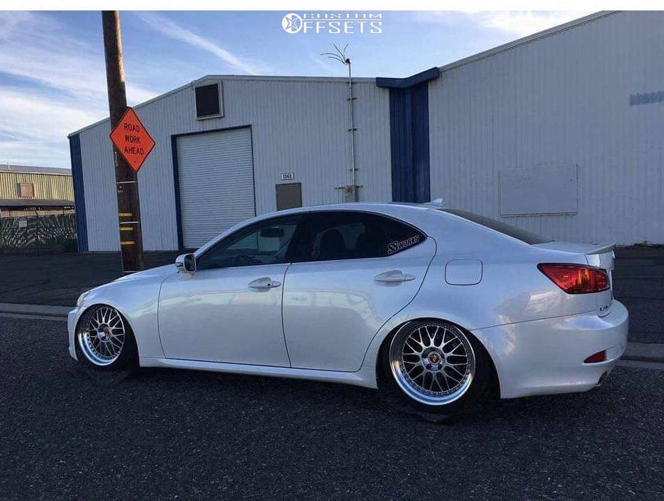 2010 Lexus IS250 with 19x9 21 Work Brombacher and 225/35R19 Hankook ...