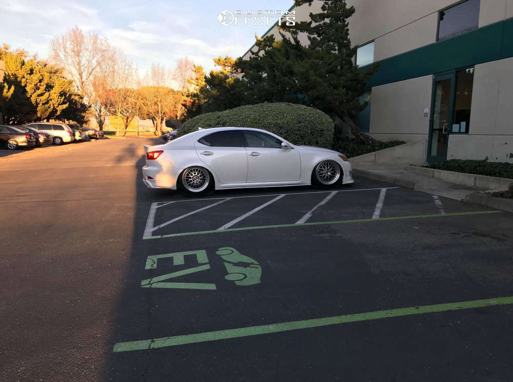 2010 Lexus IS250 with 19x9 21 Work Brombacher and 225/35R19 Hankook ...