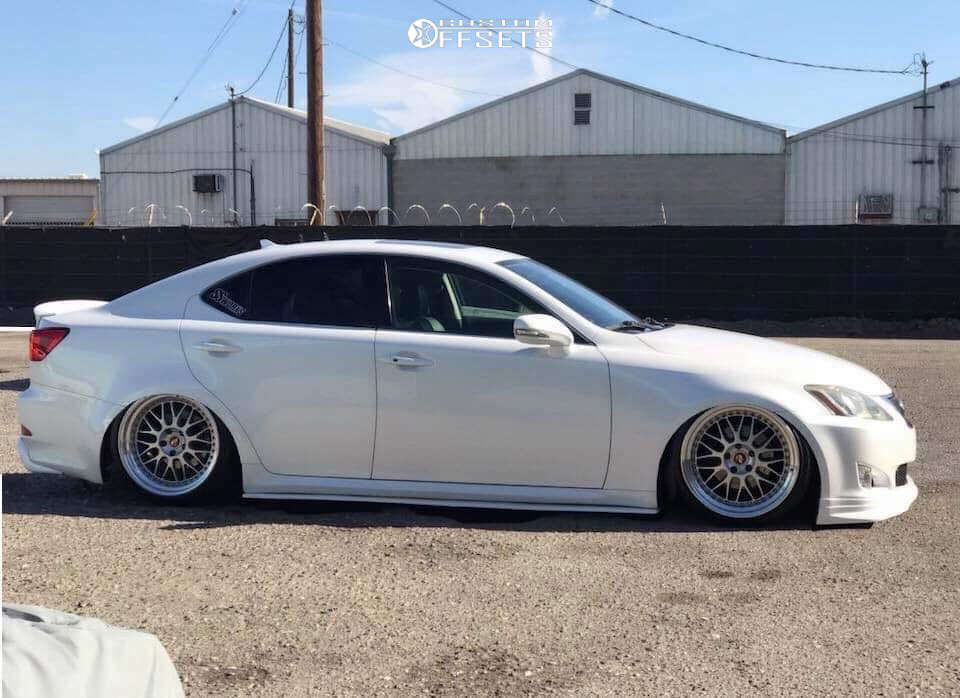 2010 Lexus IS250 with 19x9 21 Work Brombacher and 225/35R19 Hankook ...