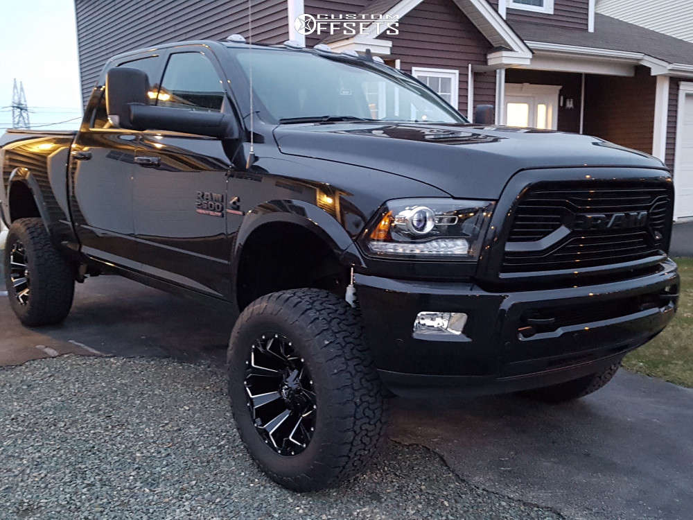 2018 Ram 2500 with 20x10 -18 Fuel Assault and 325/60R20 AMP Pro At and ...
