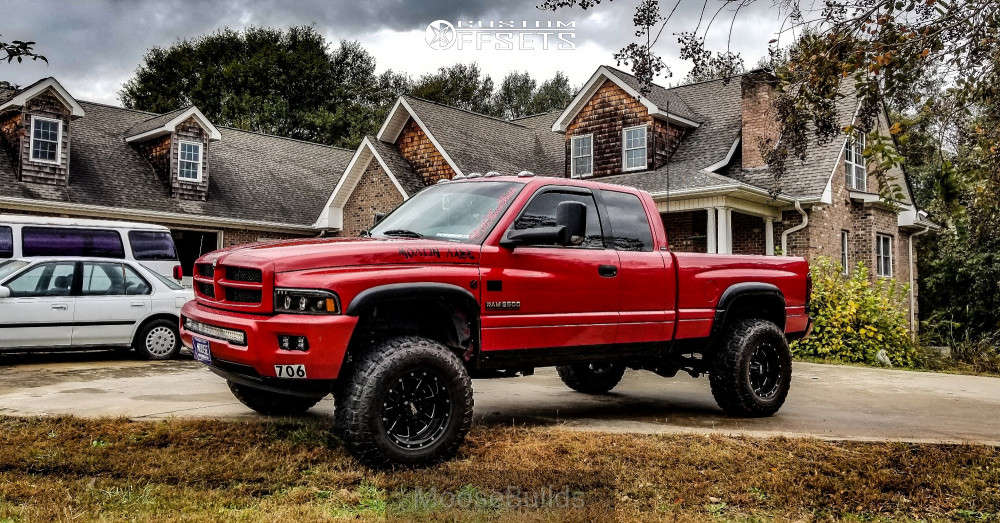 2002 Dodge Ram 2500 with 17x10 -24 Moto Metal Mo962 and 35/12.5R17 ...