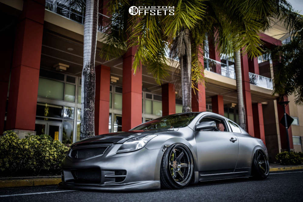 2008 Nissan Altima with 19x11 3 Rotiform Six and 245/35R19 Achilles Atr ...