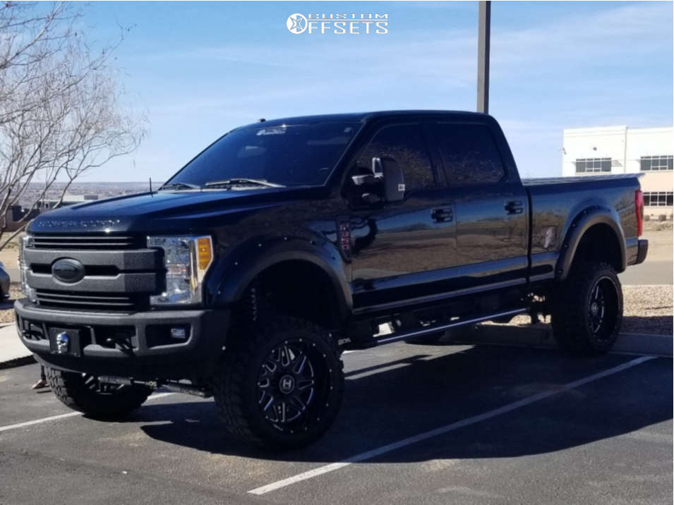 2017 Ford F-350 Super Duty with 22x12 -44 Hostile Sprocket and 35/12 ...