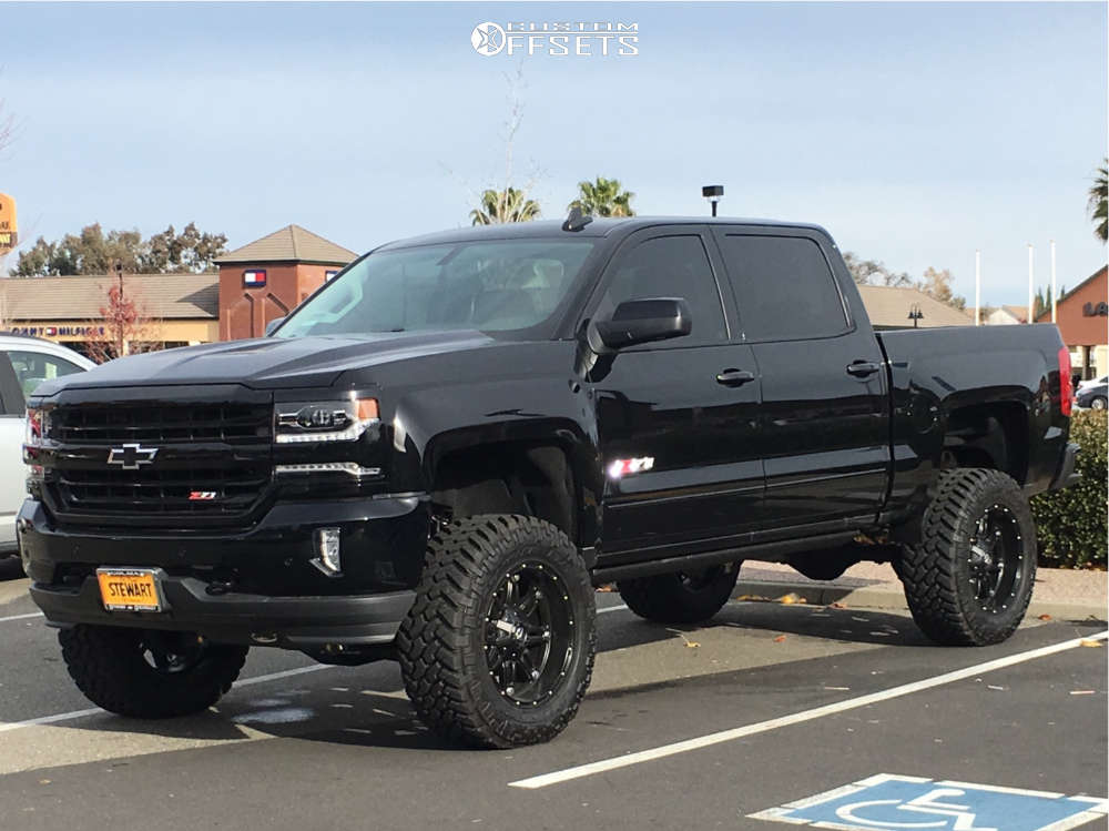 2017 Chevrolet Silverado 1500 with 20x10 1 Fuel Hostage and 35/12.5R20 ...
