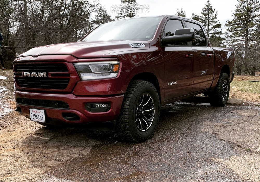 2019 Ram 1500 with 20x9 1 Fuel Warrior and 295/60R20 Falken Wildpeak ...