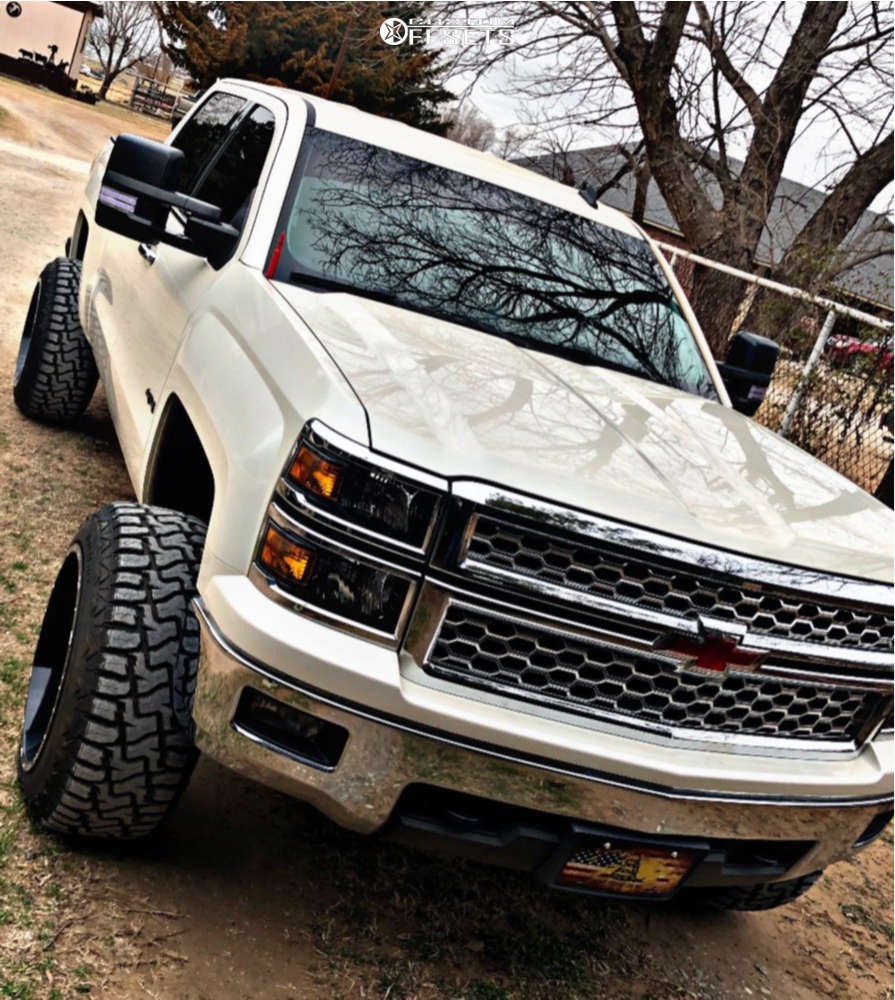 2014 Chevrolet Silverado 1500 with 22x14 -77 TIS 544BM and 35/12.5R22 ...