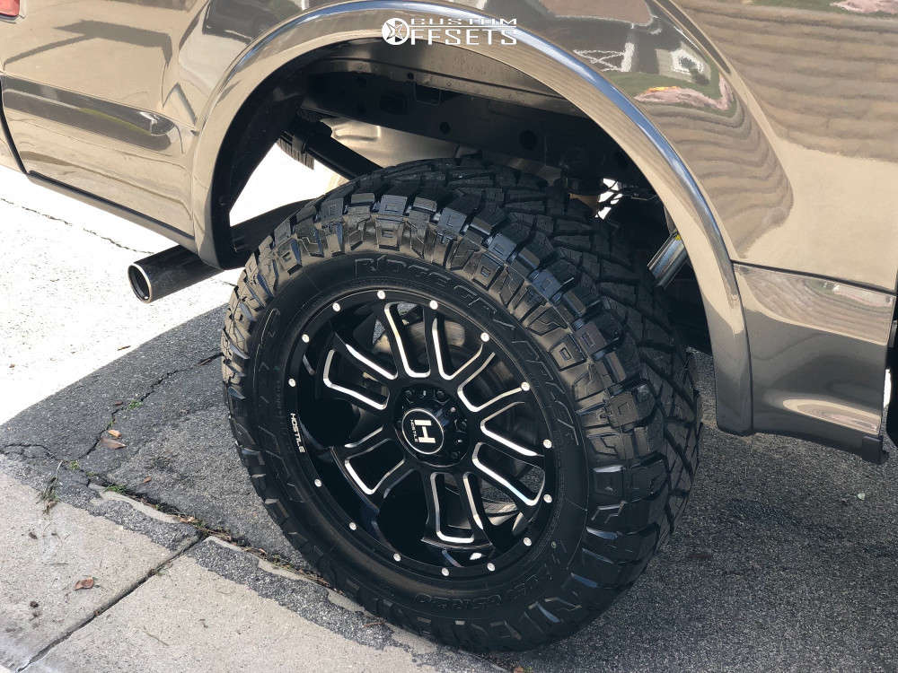 2018 Ford F-150 with 20x9 10 Hostile Gauntlet and 295/65R20 Nitto Ridge Grappler and Suspension ...