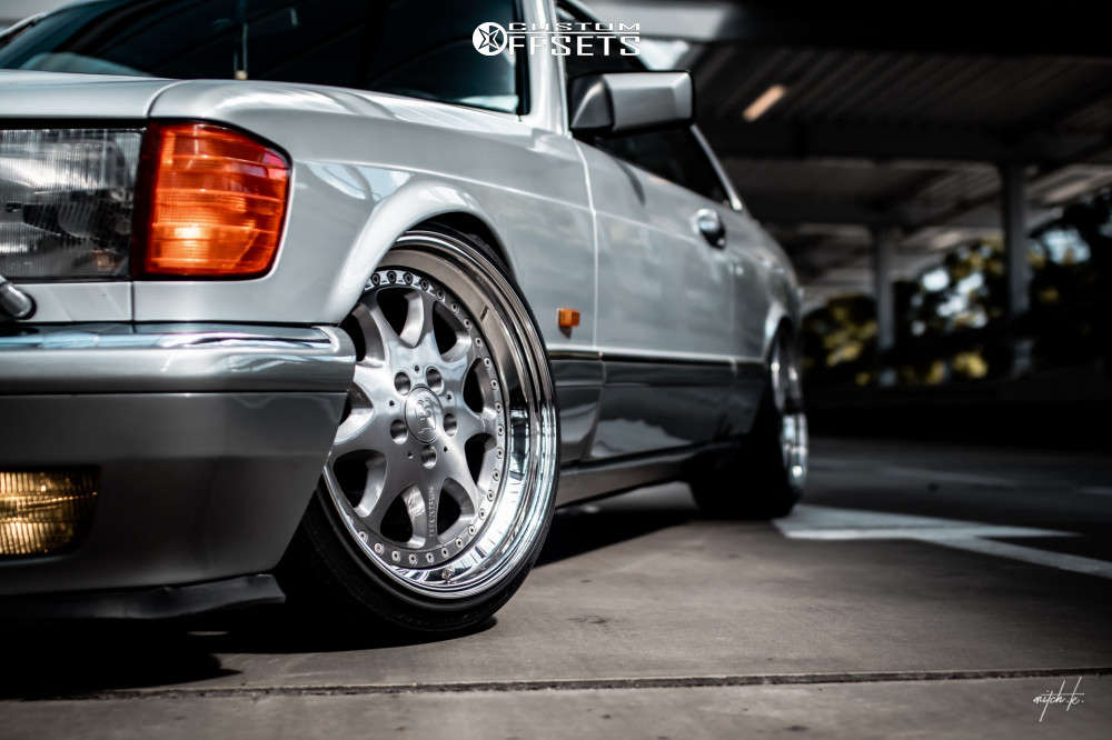 1986 Mercedes-Benz 560SEC with 18x9 10 Ronal Brabus Monoblock 3 and 205 ...