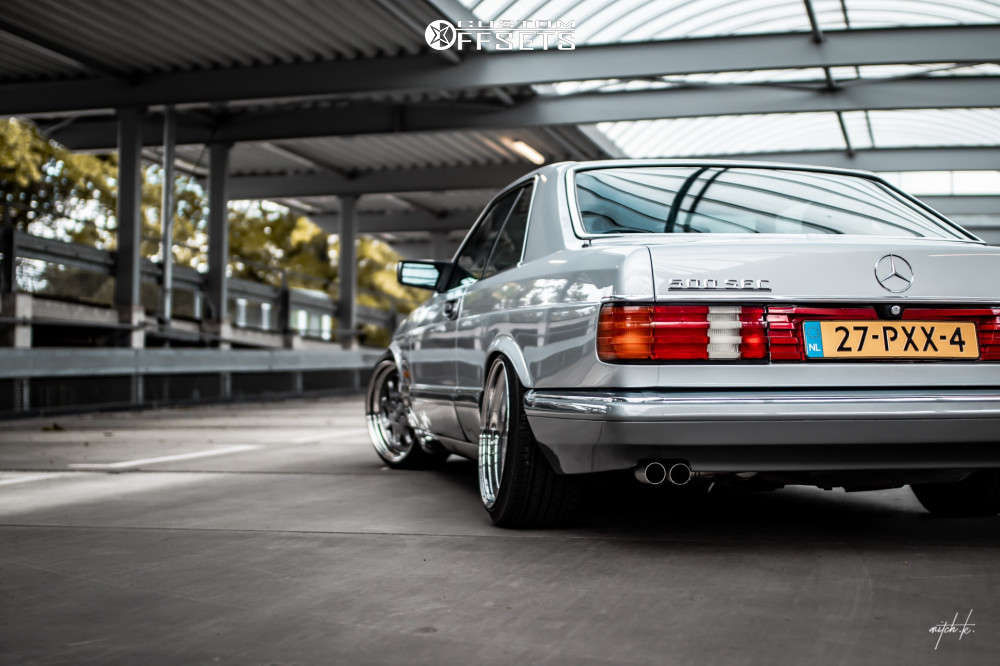 1986 Mercedes-Benz 560SEC with 18x9 10 Ronal Brabus Monoblock 3 and 205 ...