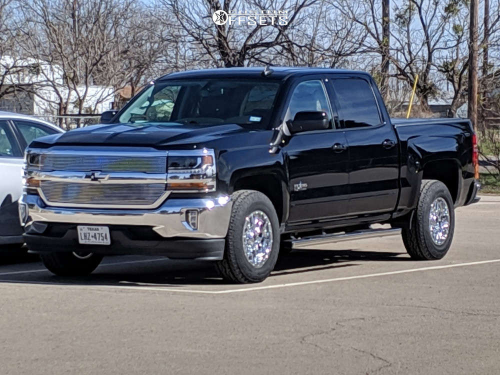2018 Chevrolet Silverado 1500 with 17x9 18 Ultra Hunter and 245/70R17 ...