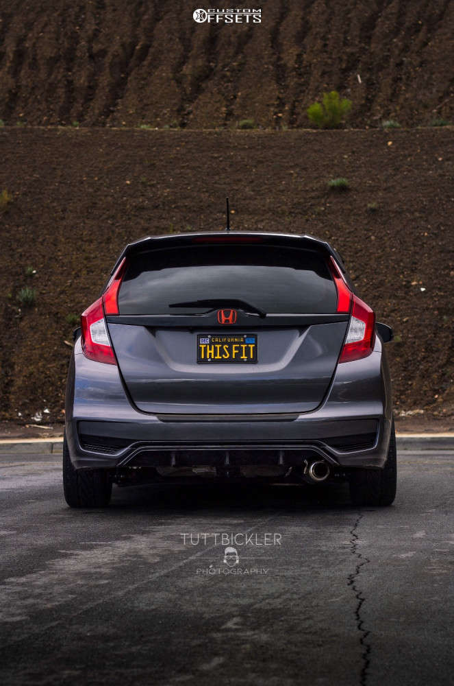 2018 Honda Fit with 15x7.5 35 Konig Hypergram and 205/50R15 Nitto Neo ...
