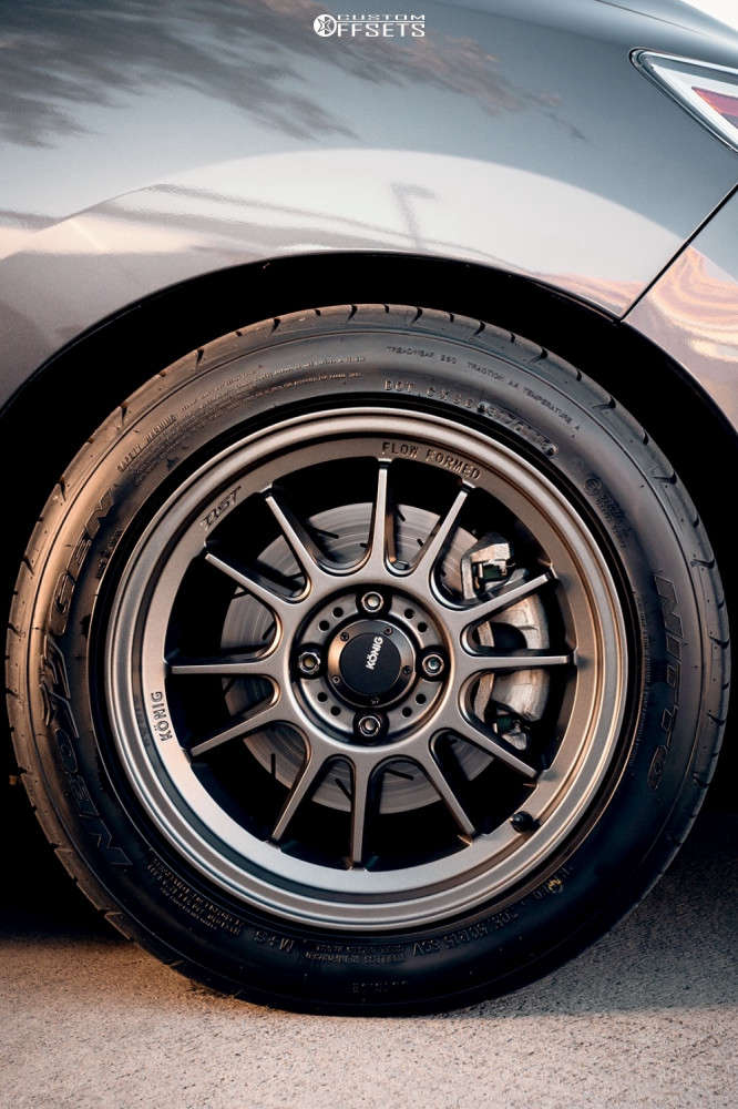 2018 Honda Fit with 15x7.5 35 Konig Hypergram and 205/50R15 Nitto Neo ...