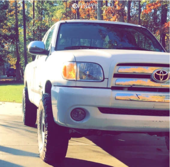 2003 Toyota Tundra with 16x7 15 OEM Wheels Spaced Out Stockers and 285 ...