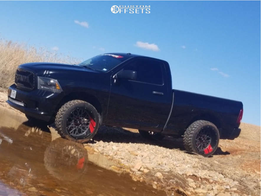 2014 Ram 1500 with 22x12 -51 Vision Rocker and 33/12.5R22 Atturo Trail ...