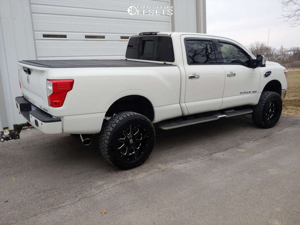 2017 Nissan Titan XD with 20x10 -24 XD Buck and 35/12.5R20 Toyo Tires ...