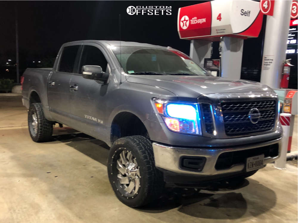 2018 Nissan Titan with 22x10 -13 Fuel Cleaver D240 and 305/45R22 Nitto ...