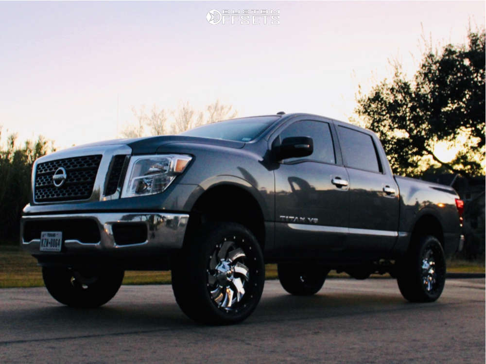 2018 Nissan Titan with 22x10 -13 Fuel Cleaver D240 and 305/45R22 Nitto ...