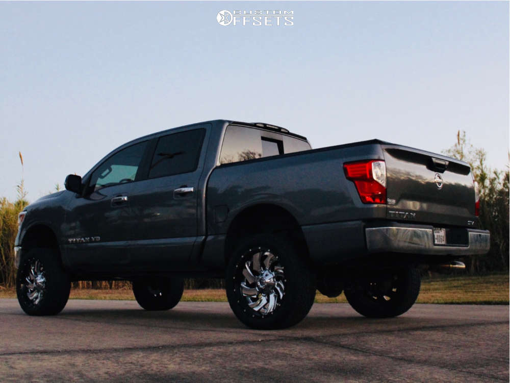 2018 Nissan Titan with 22x10 -13 Fuel Cleaver D240 and 305/45R22 Nitto ...