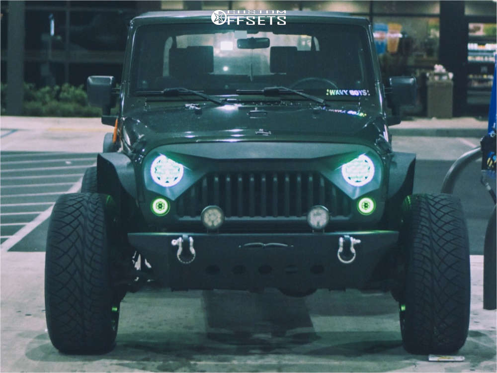 2010 Jeep Wrangler JK with 20x10 -12 RBP 74r and 33/45R20 Nitto NT420V ...