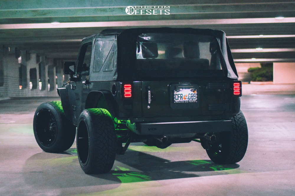 2010 Jeep Wrangler JK with 20x10 -12 RBP 74r and 33/45R20 Nitto NT420V ...
