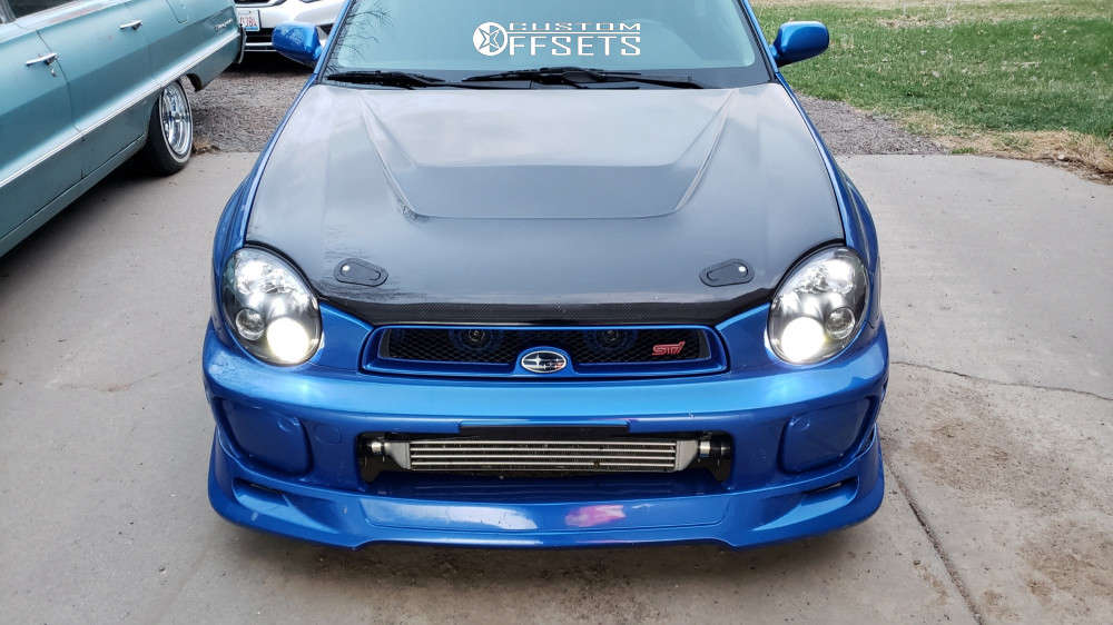 2002 Subaru WRX with 17x8.5 40 Gram Lights 57C and 255/40R17 Nitto NT05 ...