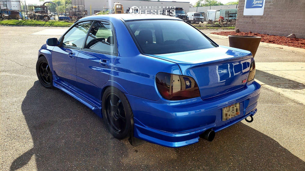 2002 Subaru WRX with 17x8.5 40 Gram Lights 57C and 255/40R17 Nitto NT05 ...
