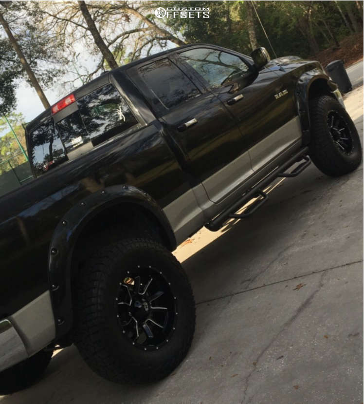 2010 Dodge Ram 1500 with 20x9 -12 Vision Bomb and 37/12.5R20 Falken ...